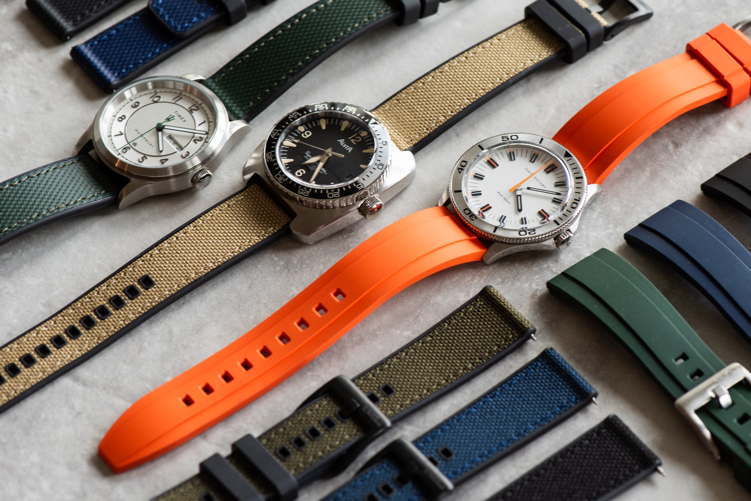 New Rubber Watch Straps - Durable, Waterproof and Oil Resistant ...