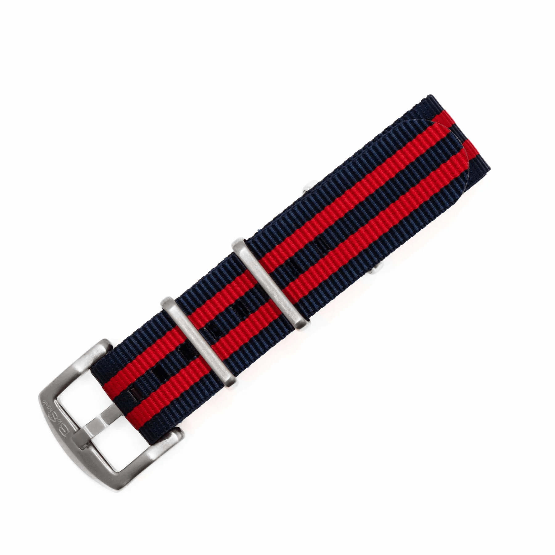 Bond Navy And Red Stripes Original Nylon Watch Band Strap – BluShark Straps