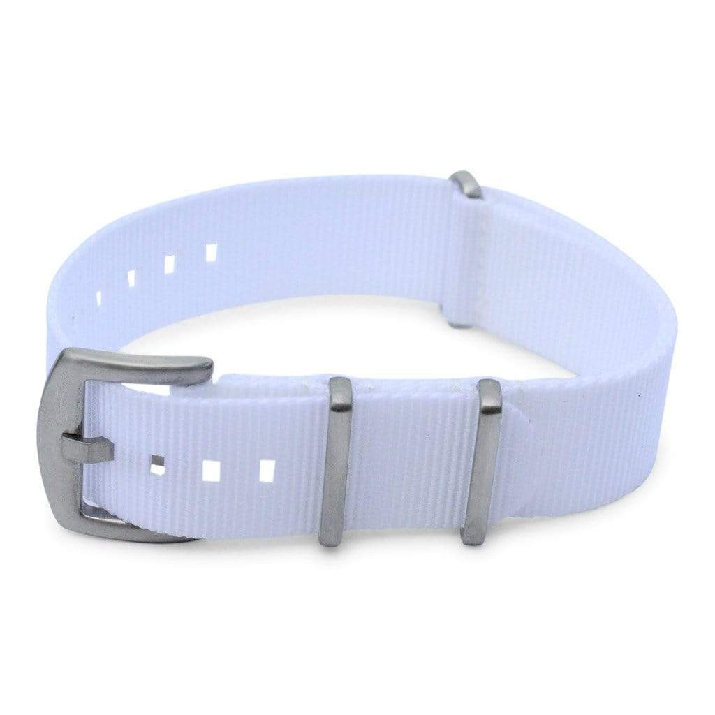 Original Collection Nylon Watch Band | White Watch Strap – BluShark Straps